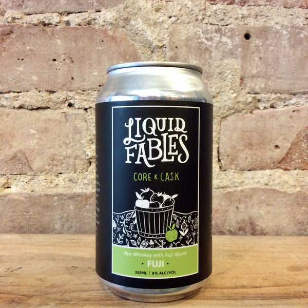 Liquid Fables Core+Cask Rye Whiskey with Fuji Apple 355mL Can ...